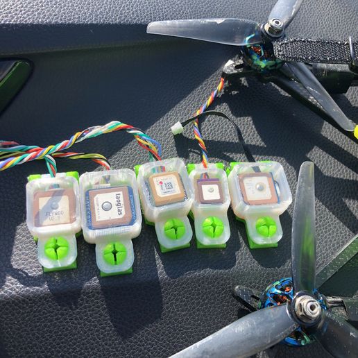 🔝 Universal GPS Mount for FPV drone (the top of battery with using ...