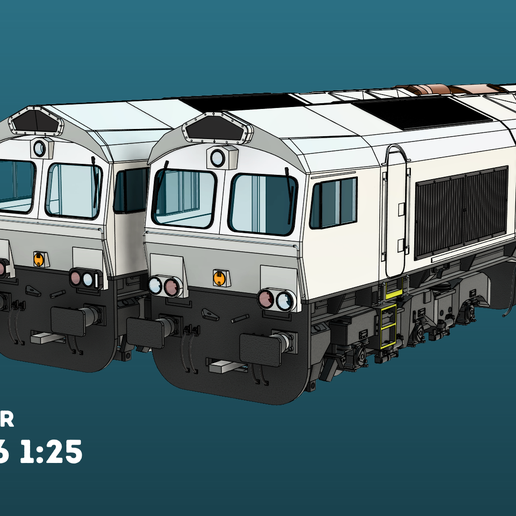 🚆 EMD JT42CWR "Class 66" for G gauge・ 3D File for 3D printing・Cults