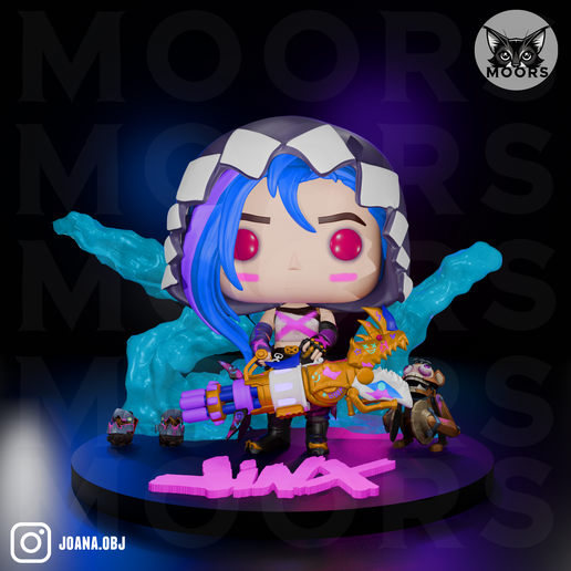 🦸 JINX ARCANE Funko Pop・ 3D File for 3D printing・Cults