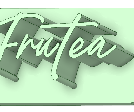 🦭 Personalized Frutea Stamp 35x15mm・ STL File for 3D printing・Cults