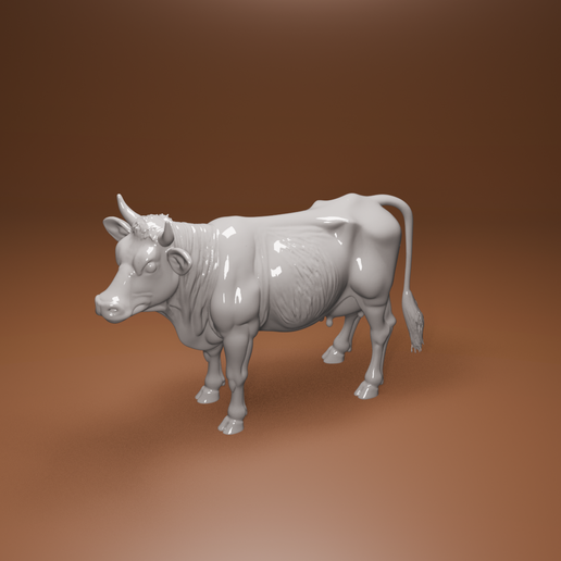 🐄 Realistic Cow 3D Model - STL for 3D Printing - Detailed Animal ...