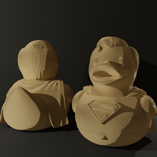 🦆 Rubber Duck - Superman・ STL File for 3D printing・Cults