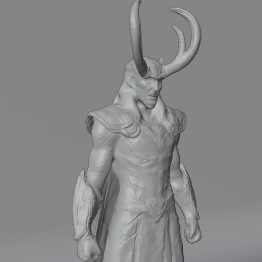 🗿 Realistic Loki Sculpture・ STL File for 3D printing・Cults