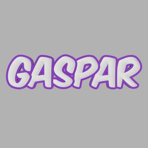 3D file NAMELED GASPAR - LED LAMP WITH NAME 🔦 ・Design to download and ...