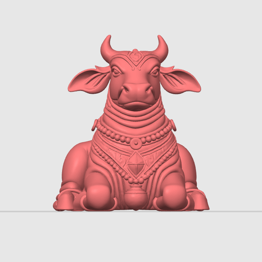📁 Nandi Ji Chibi Style (4-Leg Sitting Pose) | 3D Printable STL File ...