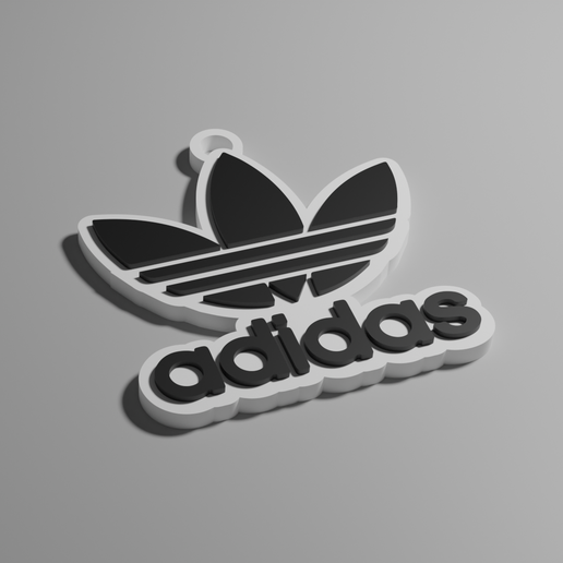 STL file Adidas Logo KeyRing 🗝️ ・3D printing template to download・Cults