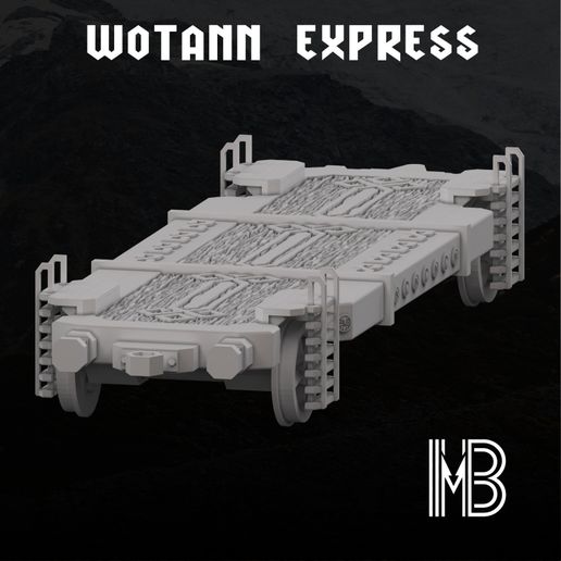 3D file Dwarf Train: Machinery Wagon 🚆 ・3D print model to download・Cults