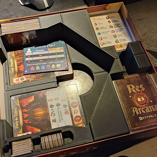 🎲 Res Arcana Insert - sleeved - full Extension・Free STL File for ・Cults