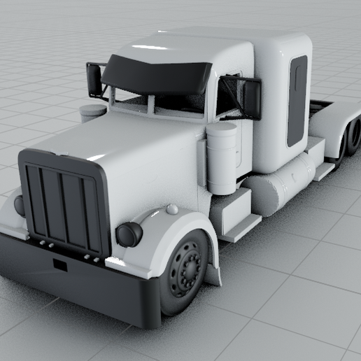 🚚 Peterbilt 359 379 Classic Sleeper Semi Truck MODEL・ STL File for 3D ...