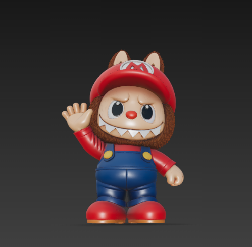 👹 Labubu Mario Bros・Archivo STL para Impresión 3D・Cults
