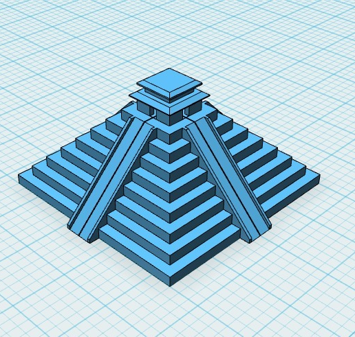 aztec pattern pyramid