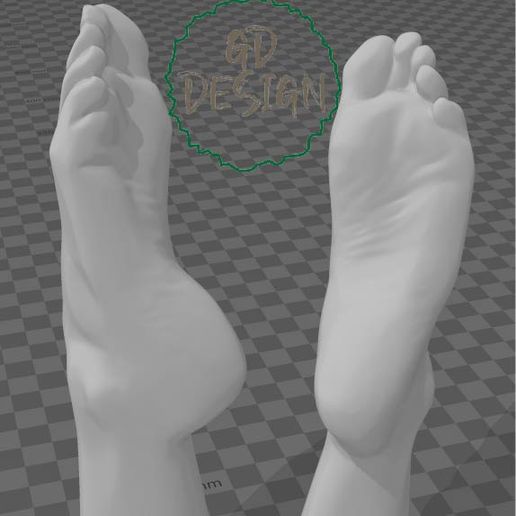 STL file WOMEN'S FEET, TOENAILS Ver A 🦶 ・3D printing idea to download・Cults