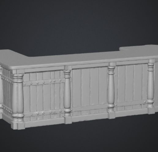 🖨️ Table bar medieval tavern・Free STL File for 3D printing・Cults