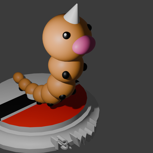 Free STL file Weedle Pokemon 🐉 (3MF)・3D printable design to download・Cults