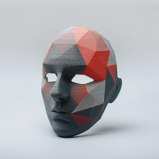 🎨 half mask, cosplay mask, 3D printed mask, art mask, villain mask ...