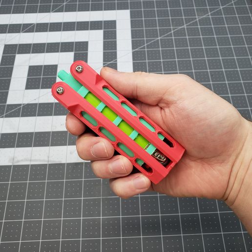 🦋 Bic Butterfly Knife (Lighter Balisong)・Free OBJ File for 3D printing ...