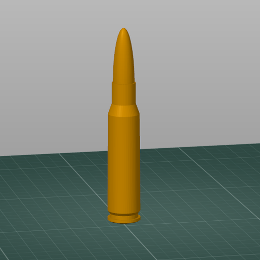 🔫 .308 Winchester maximum C.I.P. Dummy round・ STL File for 3D printing ...
