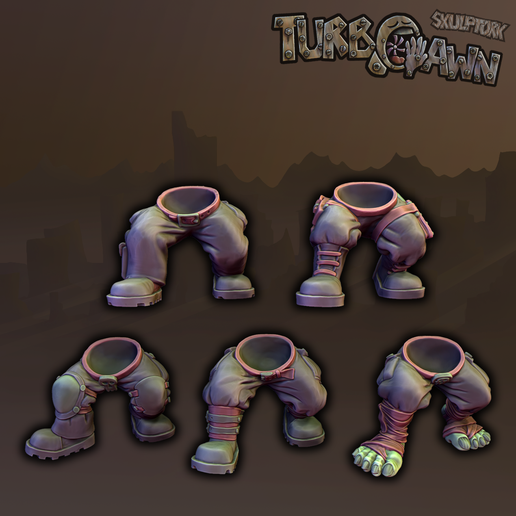 ♟ Skulptork commando legs・ STL File for 3D printing・Cults