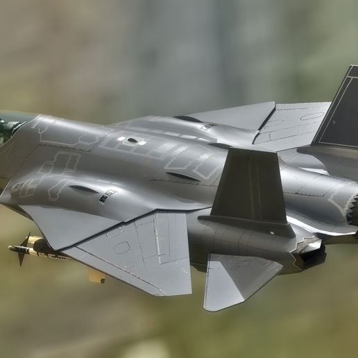 ️ Custom Fighter Jet - Fully Rigged - Changable Decal and Text・ 3D File ...