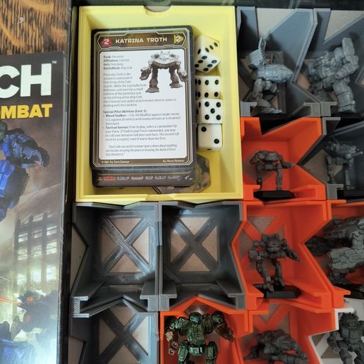 🎲 Battletech Mech Cages - storage and insert・ STL File for 3D printing ...
