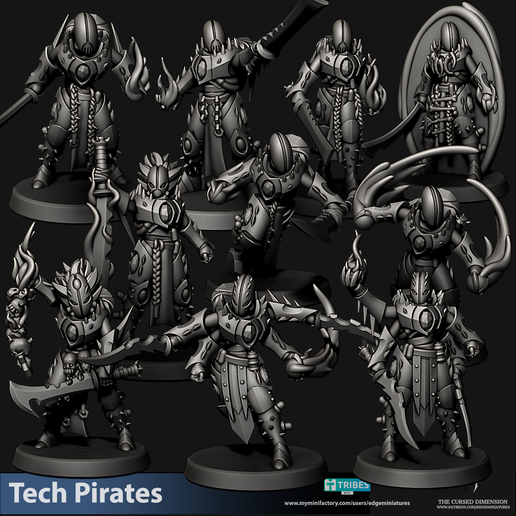 🏴‍☠️ Shadow Assassins KillTeam - Tech Pirates - 28mm・ 3D File for 3D ...