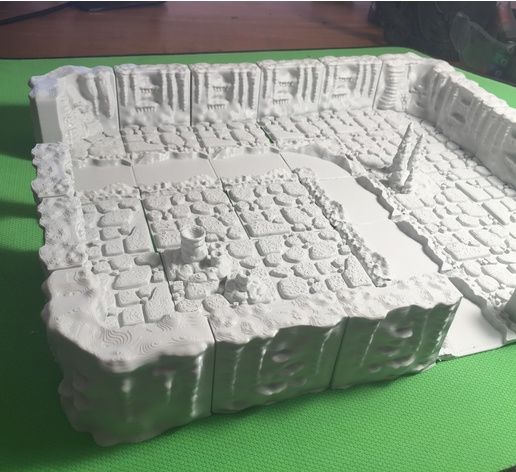 🎲 Cavern River Tiles (Openforge 2.0 compatible)・Free STL File for ・Cults