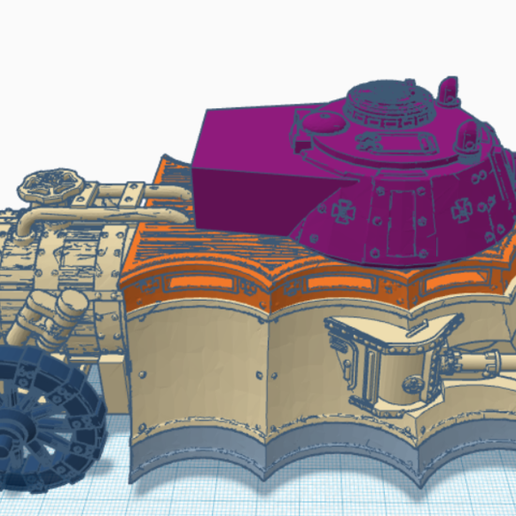 😤 Grimdark Steam Tank・Free 3D File for ・Cults