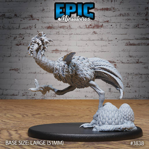 🐦 Terror Bird Classic Attack ‧ DnD Miniature ‧ Tabletop Miniatures ...
