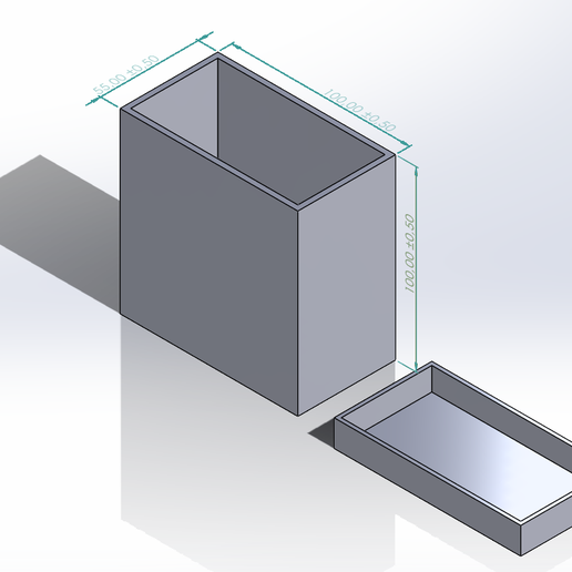 3d rectangle box design