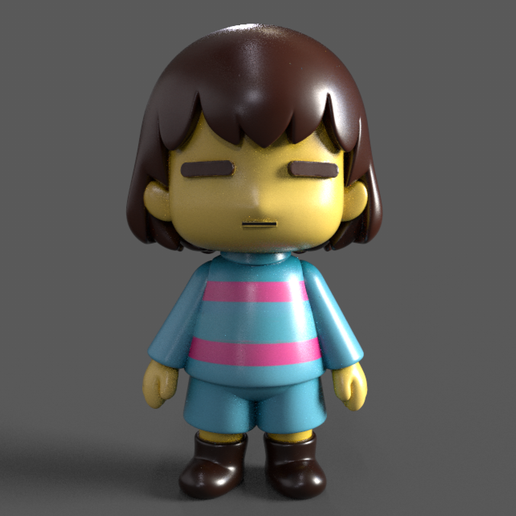 👾 Frisk - Undertale - Figurine・ STL File for 3D printing・Cults