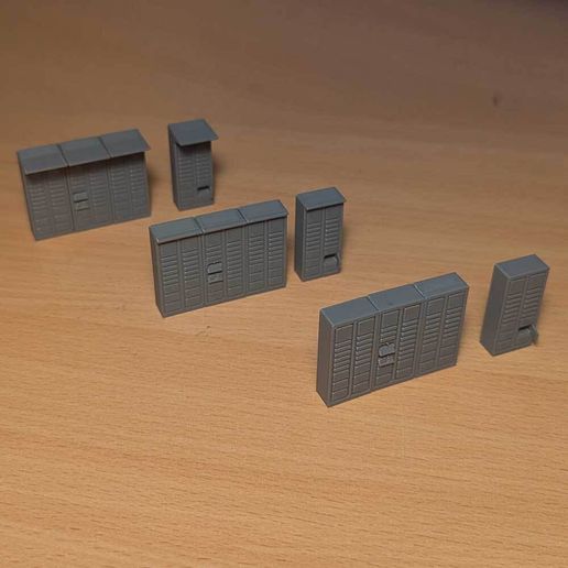 🌆 Parcel Lockers 1/64 (FDM)・ 3D File for 3D printing・Cults