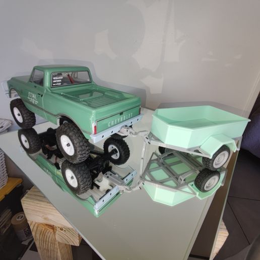 🚐 Mini Micro crawler Axial SCX24 General purpose trailer・ STL File for ...