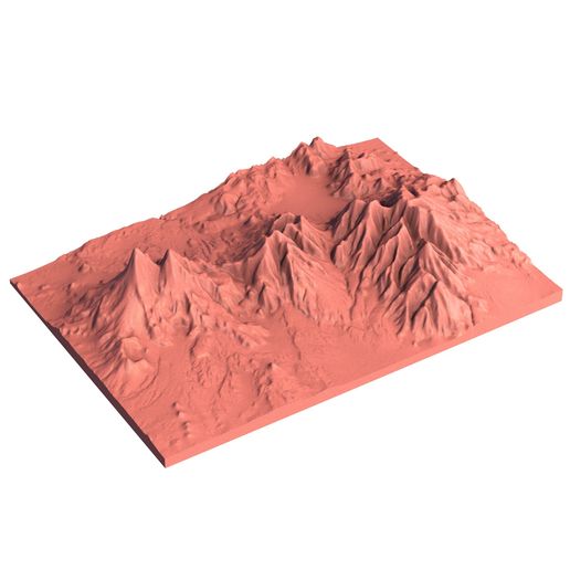 ⛰️ Terrain 6・ STL File for 3D printing・Cults