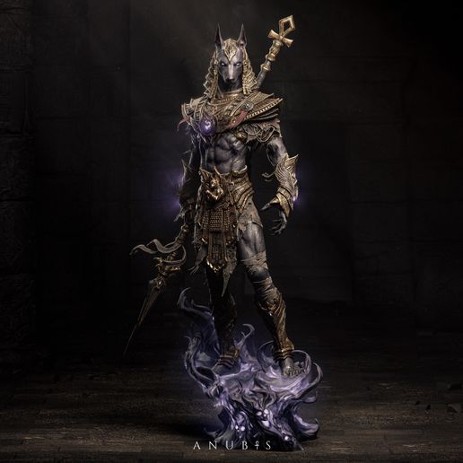 👹 Anubis - Egyptian god 3D Print・ 3D File for 3D printing・Cults
