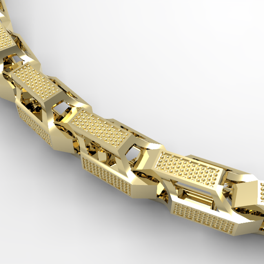 3D file 3D-модель стильной цепи /3D model of stylish chain 💫 ・3D ...