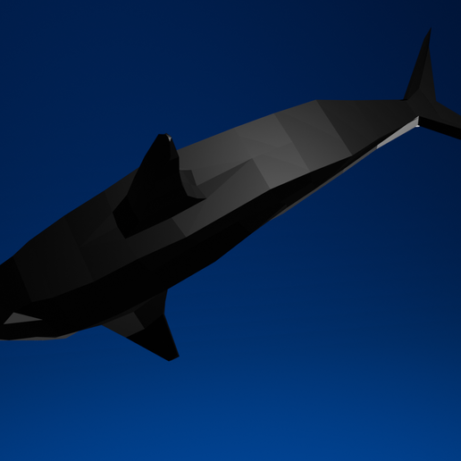 🐳 Orca Low Poly style・ STL File for 3D printing・Cults