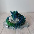 🐉 Articulated Dragon Stand Holder Display Defensive Rock Formation with ...