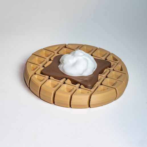 💾 Floppy Waffle - Articulated breakfast waffle・Free STL File for 3D ...