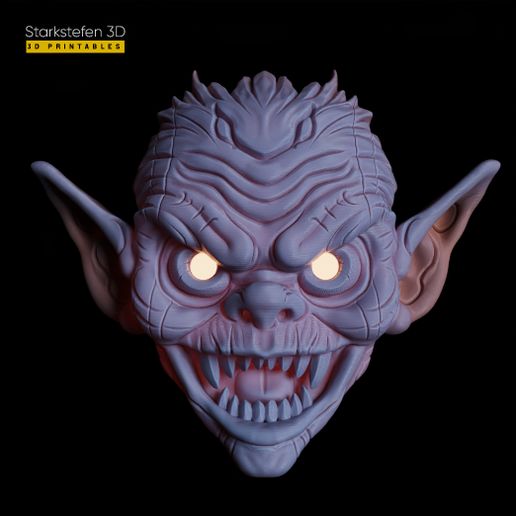 👹 Monster Mask for Halloween and 3D Wall Décor (STL & OBJ Files)・ STL ...