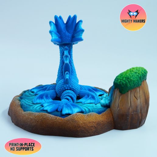 🚰 PRINT IN PLACE FLEXI WATER DRAGON ARTICULATED・ STL File for 3D ...