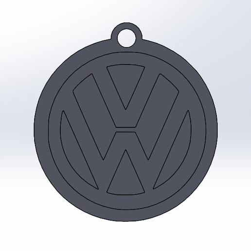 🗝️ Volkwagen keychain・ STL File for 3D printing・Cults