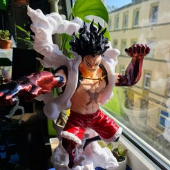 3D print Luffy One Piece 2 Gear 4 model (24cm ↑ + 18cm ↑) • made with ...