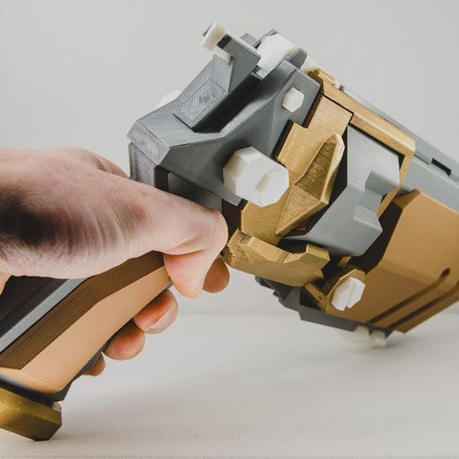 🪨 Deep Rock Galactic - Bulldog Heavy Revolver - Lifesize Prop・ STL File ...