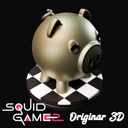 Archivo 3D Pig Speaker Squid Game - Piggy Bank Loudspeaker Front Man ...
