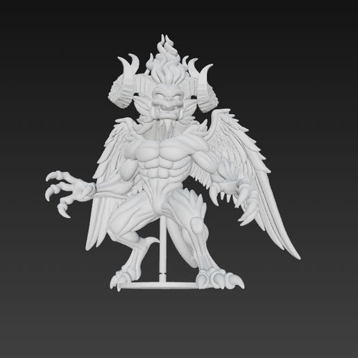 🤴 Flame-Headed Dreadlord - Mythical Demon King 3D Print Model・ STL File ...
