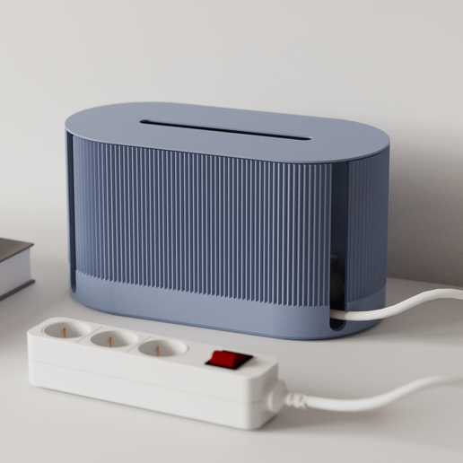 🔌 Cable Management Box - Line pattern - Cable Storage Collection・ 3MF ...