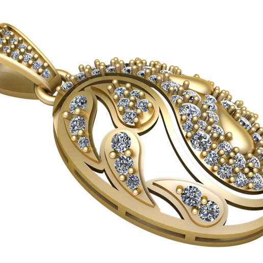 STL file LUCKY CHARM DIAMOND PENDANT 3D PRINTABLE MODEL 💎 (OBJ)・3D ...