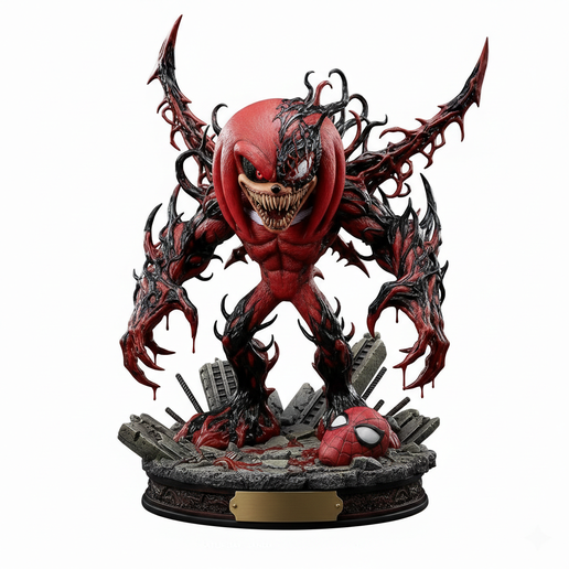 🗿 Carnage Knuckles: The Ultimate Multiverse Nightmare (High-Detail 3D ...