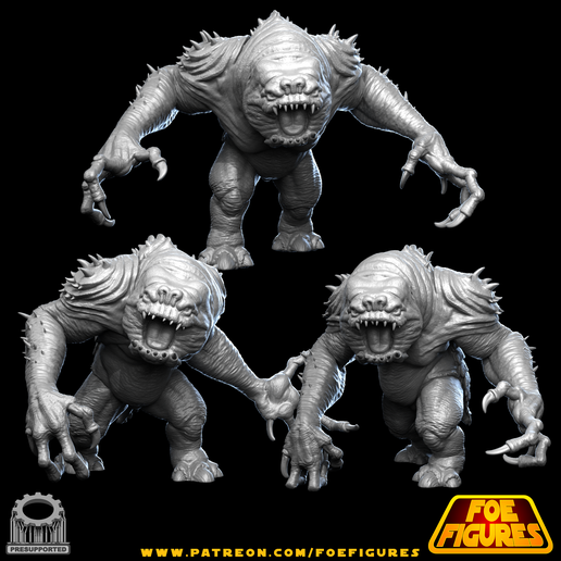 ⭐ Star Wars Rancor C (100mm)・ 3D File for 3D printing・Cults