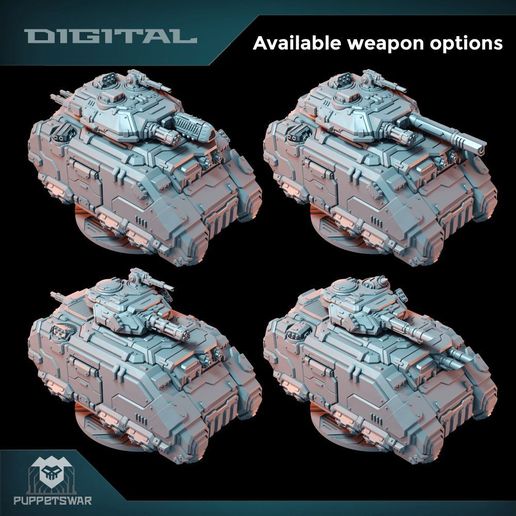 🪖 Mastiff Heavy Grav Tank・ 3D File for 3D printing・Cults